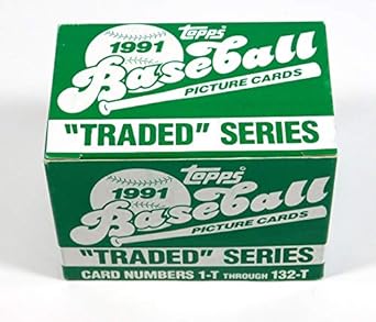 Amazon.com: 1991 Topps Traded MLB Baseball Factory Sealed 132 Card Set ...