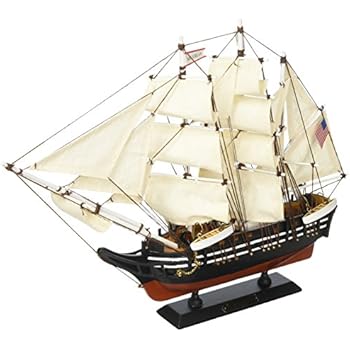 Amazon.com: Hampton Nautical Wooden Moby Dick - Pequod Model Whaling ...