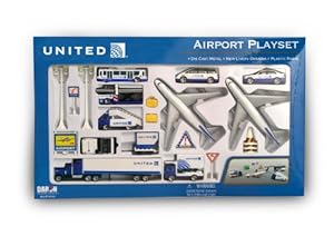 Amazon.com: Daron United Airlines 24 Piece Playset: Toys & Games