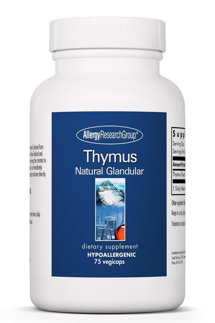 Allergy Research Group Thymus Supplement - Thymus Tissue, Glandular ...