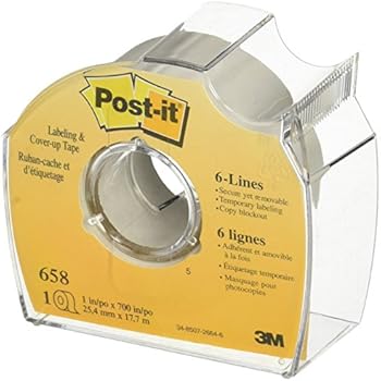 Amazon.com: Post-it Labeling Tape 695, 2 Inches x 36 Yards, White ...