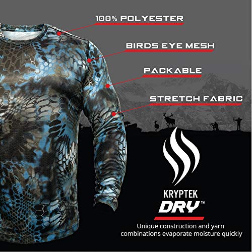Kryptek Men's Hyperion Ls Crew - Fishing Shirts Now