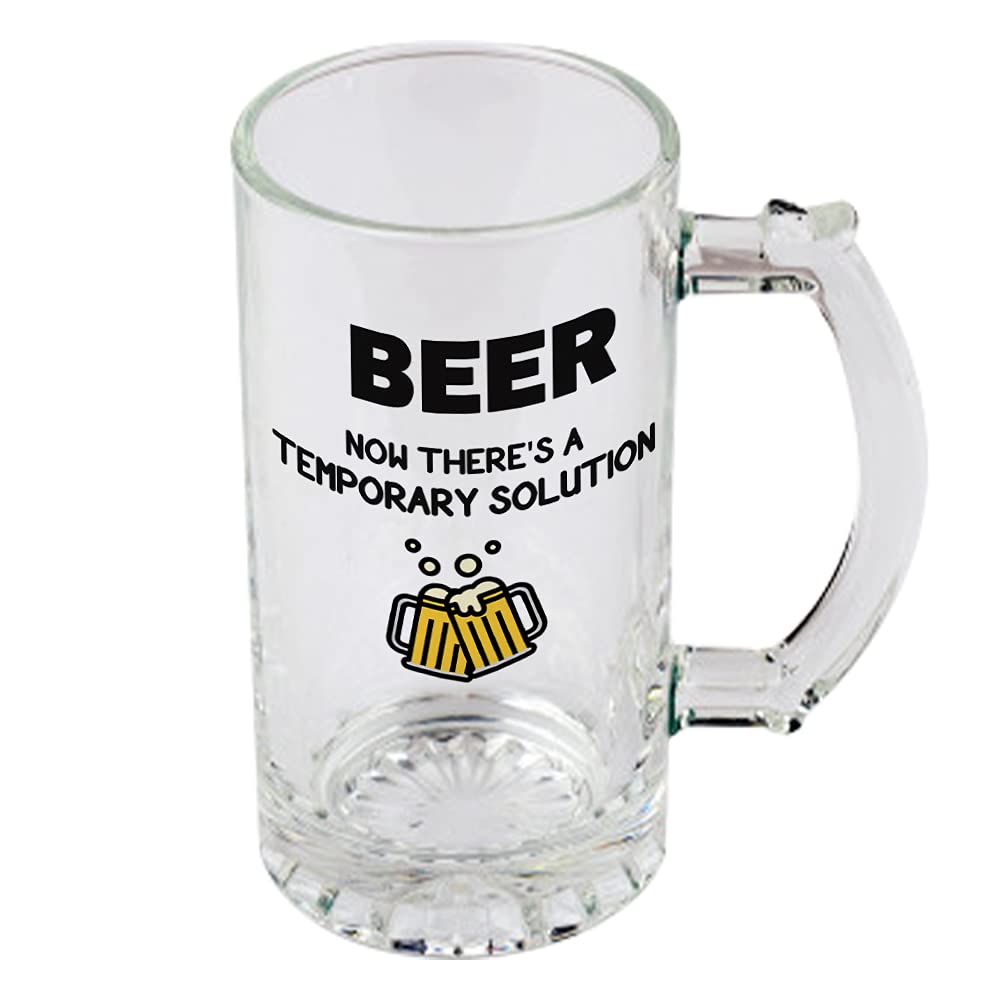Buy ePrintMonk Funny and Cool Quote Beer Now There's A Temporary ...
