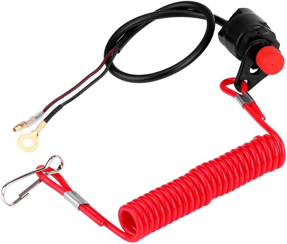 Emergency Engine Shutdown Switch For Motorcycle Outboard Tether Lanyard ...