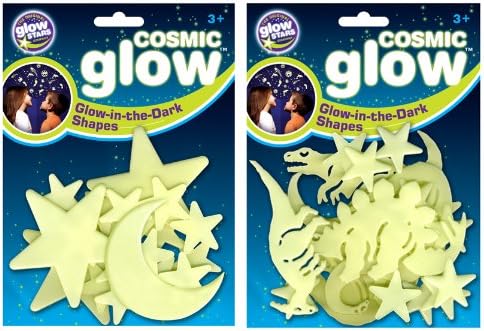 The Original Glowstars Company B8988 Cosmic Glow Moon, Stars and ...