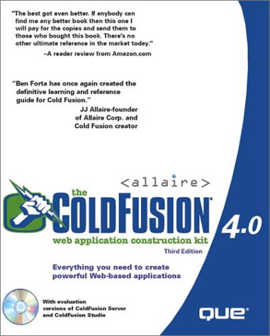 The Coldfusion 4.0 Web Application Construction Kit: Forta, Ben, Weiss, Nate: 9780789718099 ...