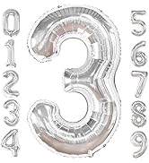 Amazon.com: Giant, 40 Inch Gold 38 Balloon Numbers - 38 Balloons ...