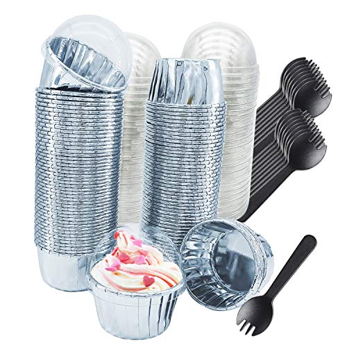 Foil Cupcake Liners With Lids 100Pack Free Air 3 5Oz Foil Baking Cups Mini Muffin Liners foil-cupcake-liners-with-lids-100pack-free-air-3-5oz-foil-baking-cups-mini-muffin-liners