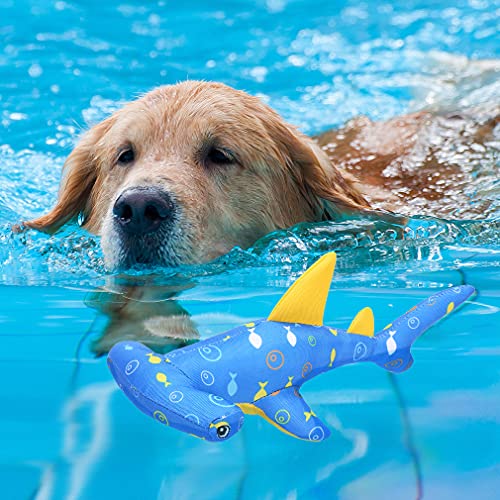 Dog Floating Water Toys for Summer Pool, 2 Pack Durable Cute Shark Dog ...