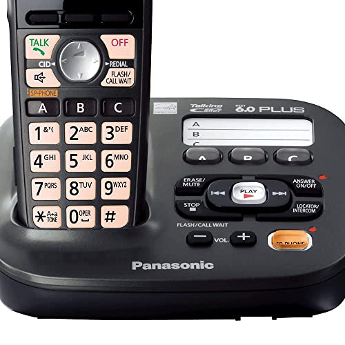 Panasonic DECT 6.0 Plus Cordless Amplified Phone with Digital Answering System Expandable to 6 ...