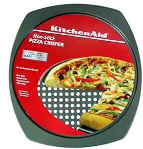 Amazon.com: KitchenAid II Nonstick Pizza Crisper: Pizza Pans: Home ...