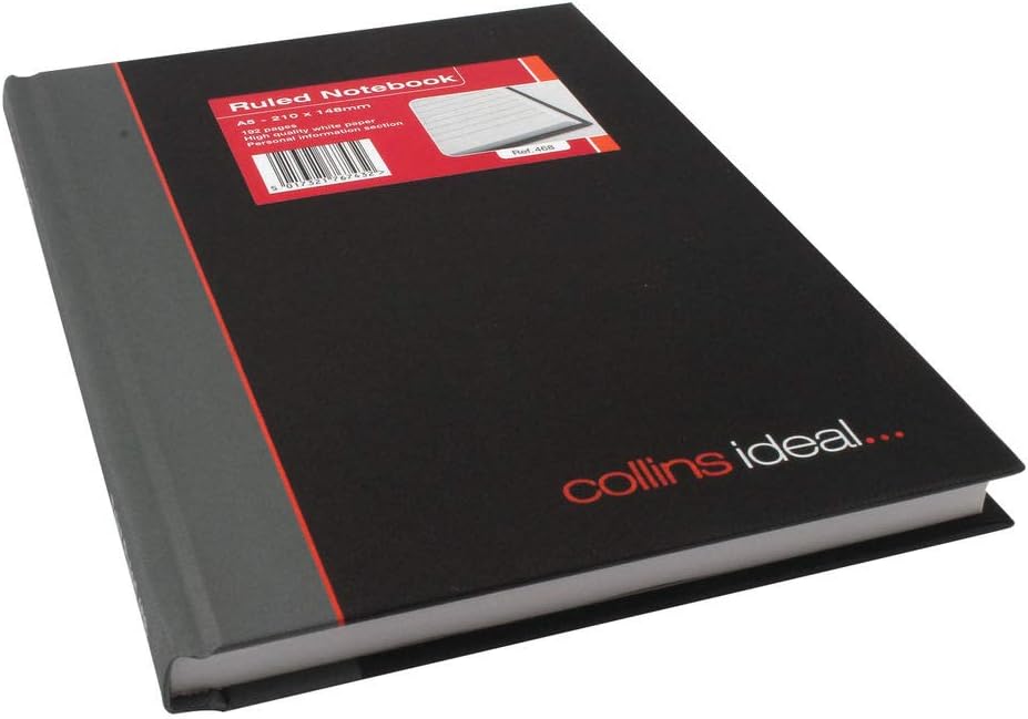 Collins Ideal A5 Feint Ruled Manuscript Book - 192 Pages, Grey: Amazon ...