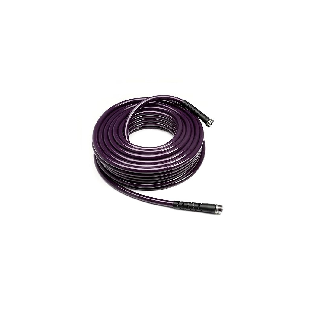 Melnor Garden Coil Hose with All Brass Connectors and Storage Rack ...