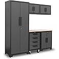 Amazon.com: Torin AGP0112B Garage Cabinet Storage System with Lockers ...