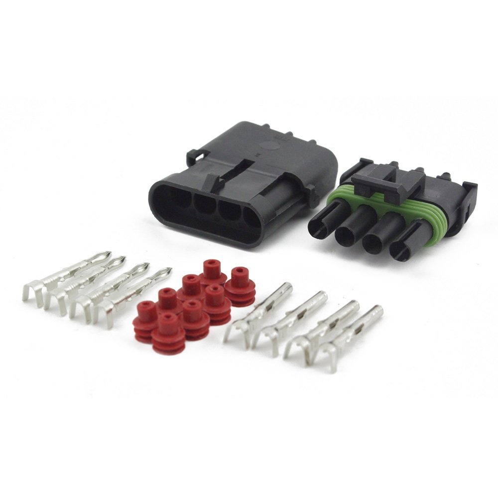 Mua MUYI 10 Kit 4 Pin Way Waterproof Electrical Connector 2.5mm Series ...