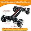 Mecanum Wheel 4wd Metal Robot Car Chassis Remote Control Learning Kit ...