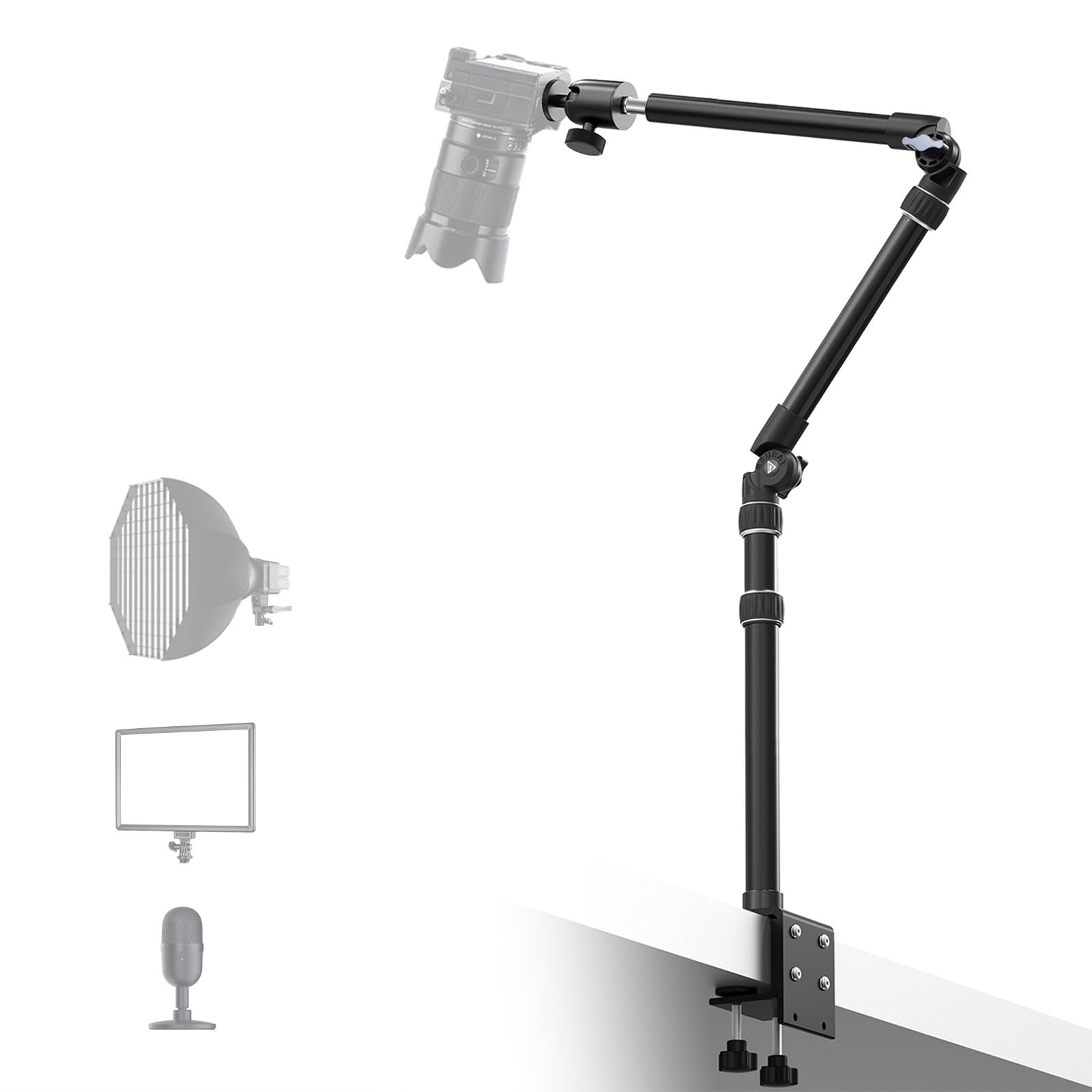 Mua 【All Metal】RAUBAY Desktop Magic Arm, Overhead Camera Desk Mount ...