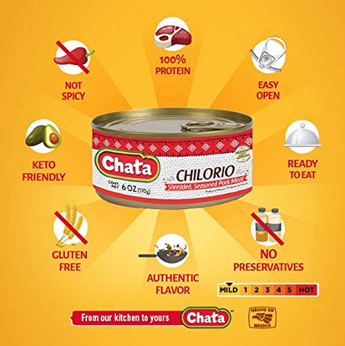 Chata Pork Chilorio Can | Shredded, Seasoned Pork Meat | Ready-to-Eat ...