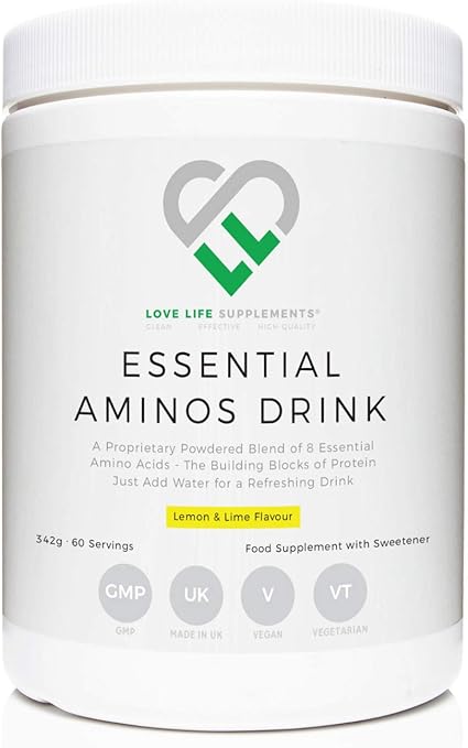 Essential Amino Acid Drink by LLS | Lemon & Lime Flavour | 342g - 60 ...