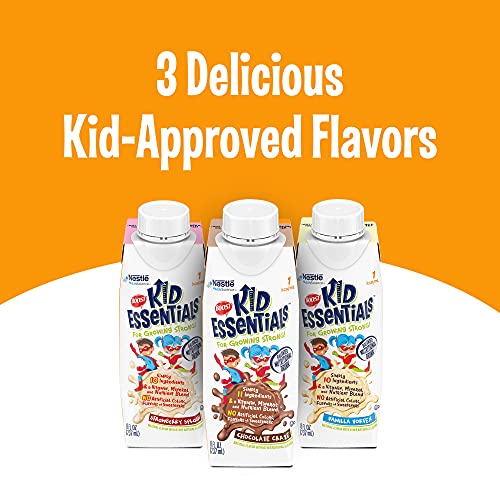 BOOST Kid Essentials 1.0, Strawberry Splash 24 x 8 fl oz Carton ...