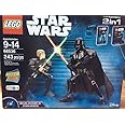 Amazon.com: LEGO 66536 Buildable Darth Vader and Luke Skywalker Combo ...