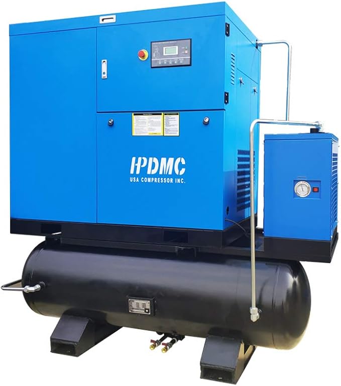 Amazon.com: HPDMC 30-HP 160-Gallon Performance Rotary Screw Air ...