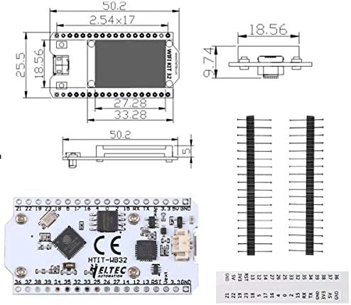 MakerHawk ESP32 Module OLED Display WiFi Development Board WIFI Kit 32 ...
