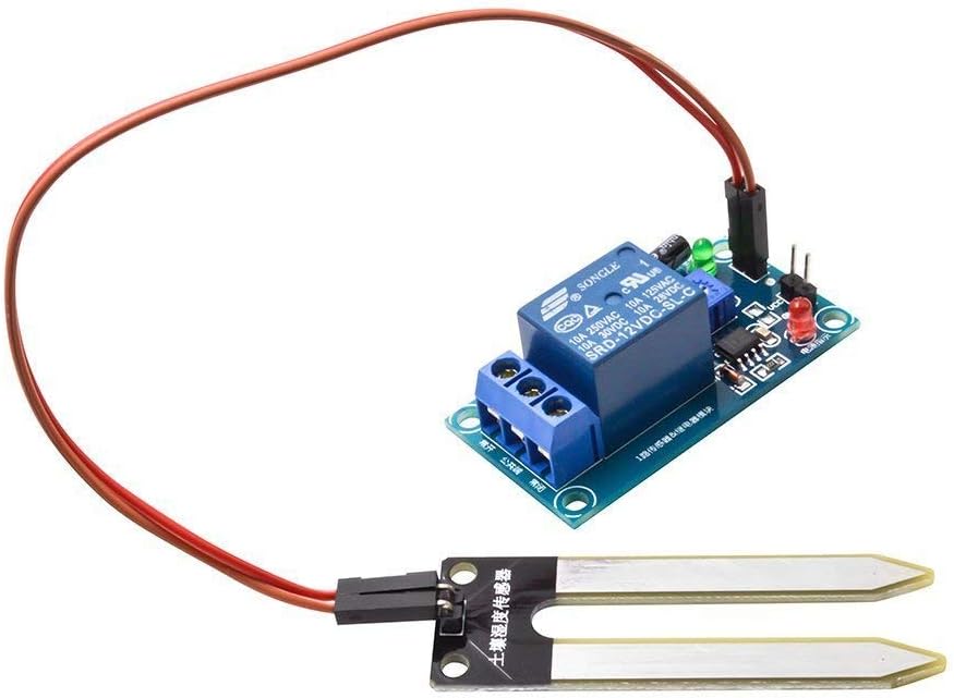 ARCELI 12V Soil Moisture Sensor Relay Control Module Soil Humidity ...