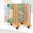 Amazon.com: YIVIVEN Art Storage Rack with Wheels, Artwork Storage, Art ...