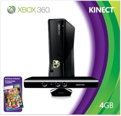 Xbox 360 4GB with Kinect - 4GB with Kinect Edition: Xbox 360: Computer ...