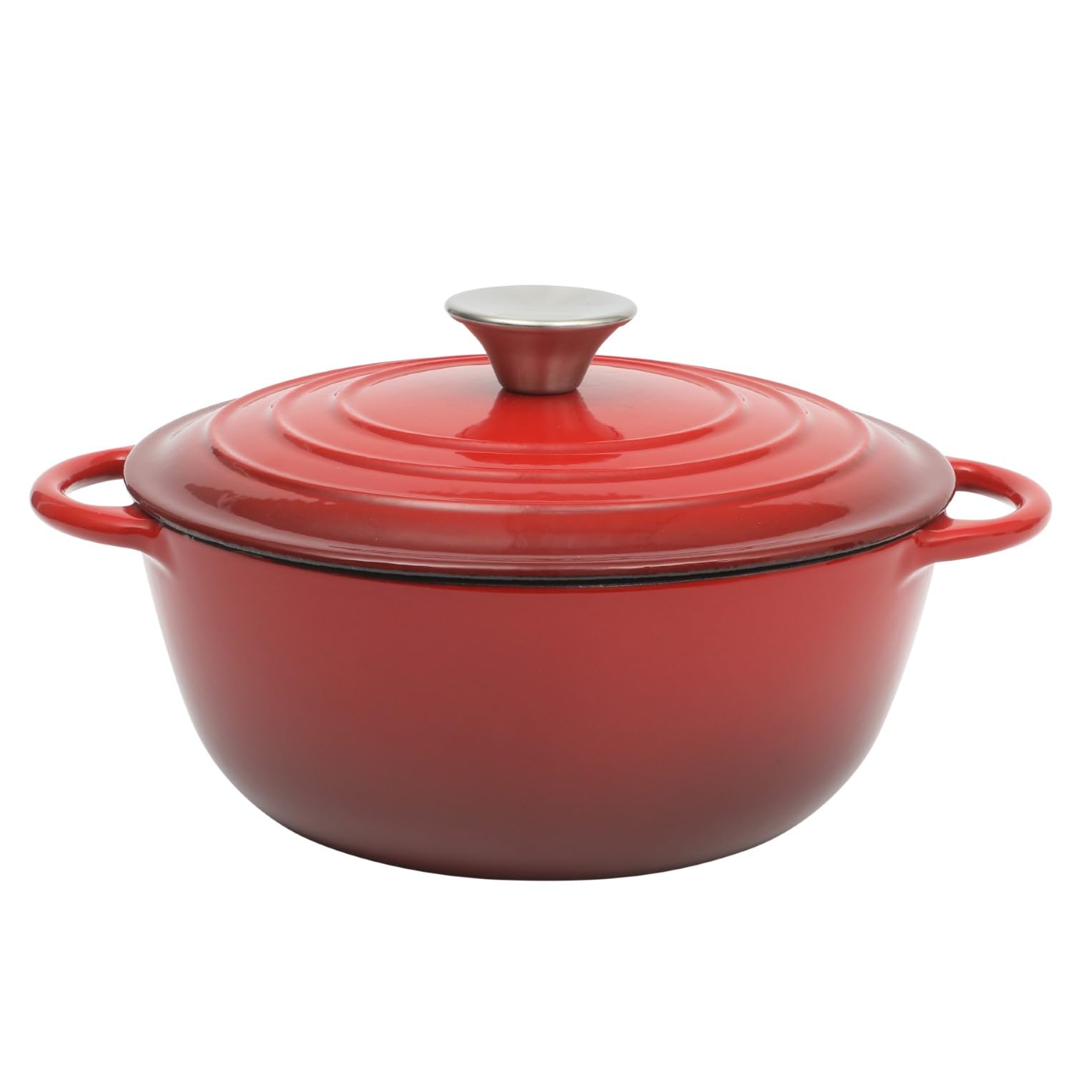 Gibson Home Addlestone 2.65 Quart Round Enamel Cast Iron Dutch Oven Pot ...