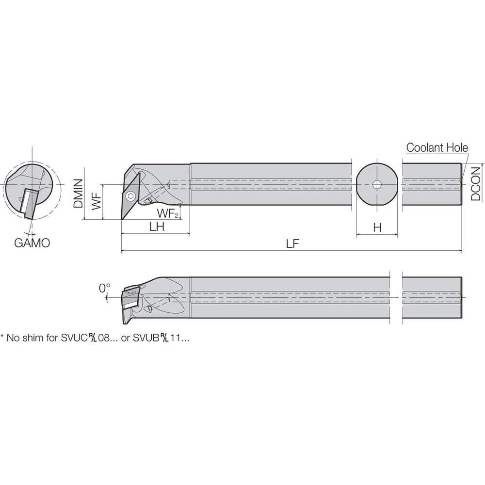 Industrial Drill Bits Positive Rake Dynamic Bar Coolant-Through Boring ...