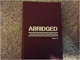 Amazon.com: Abridged Dewey Decimal Classification and Relative Index, 12th Edition ...