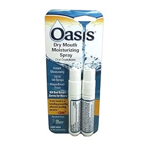 Amazon.com: Oasis Dry Mouth Moisturizing Spray Mild Mint - 2 Sprays ...
