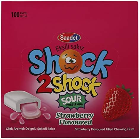 Saadet Shock 2 Shock Sour Strawberry Flavour Chewing Gum, 4 gm price in ...