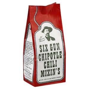 Amazon.com : Six Gun Chipotle Chili Mix, 4-Ounce (Pack of 6) : Grocery ...