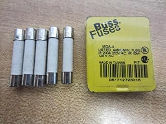 Bussmann MDA-4 Buss Fuse 4A 250V MDA4 (Pack of 5): Amazon.com ...