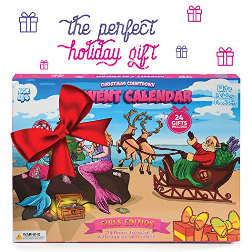 Advent Calendars for Girls – NEW 2021 Girl Set -Mermaid Theme -24 Days ...