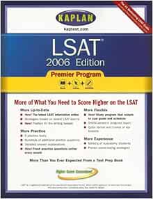 Kaplan LSAT 2006, Premier Program (Kaplan Lsat (Book & CD-Rom)): Kaplan ...