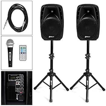 Amazon.com: PRORECK PARTY 12 Portable 12-Inch Woofer 2-Way Powered PA ...