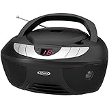 Amazon.com: Koramzi Portable CD Boombox Sound System with Top-Loading CD Player, AM/FM Radio ...