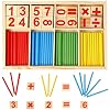 KUTOI Counting Number Blocks and Sticks | Montessori Toys for Kids ...