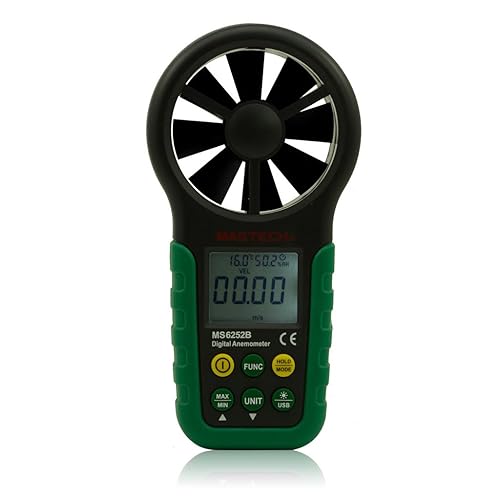 Mastech MS6252B Digital Anemometer Wind Gauge Tester Meter USB ...