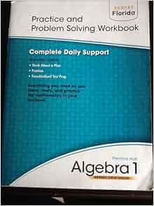 Algebra 1 Practice and Problem Solving Workbook: Pearson: 9780133725810 ...