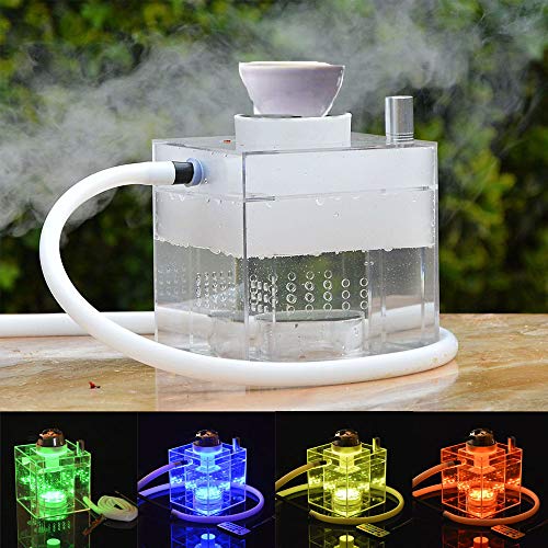 Hookah Set Micro Modern Acrylic Cube Hookah with Heat Management System ...