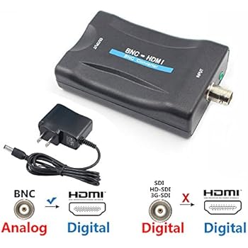 Amazon.com: BNC to HDMI Converter - Female BNC Video Component Adapter ...