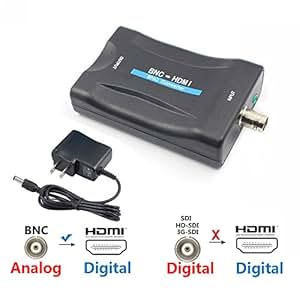 Amazon.com: BNC to HDMI Converter - Female BNC Video Component Adapter ...