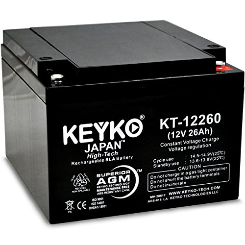 Buy Sentry Battery PM12260 12V 26Ah / REAL 26 Amp SLA Sealed Lead AGM ...