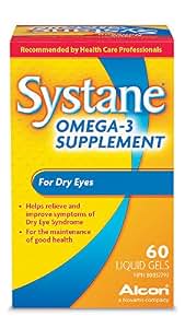 Systane Vitamin Omega-3 Healthy Tears Softgel: Amazon.ca: Health ...