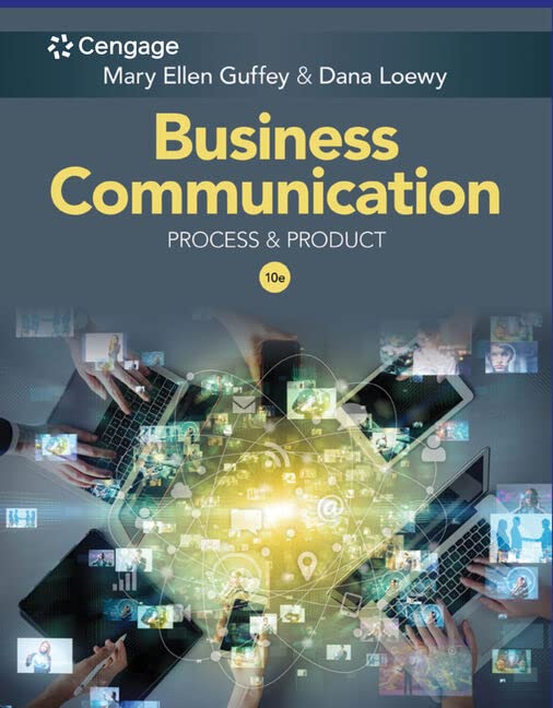 Business Communication: Process & Product (MindTap Course List ...